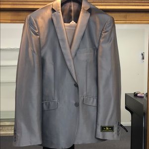 Cooper & Nelson | Suits & Blazers | Mens Silver Suit | Poshmark